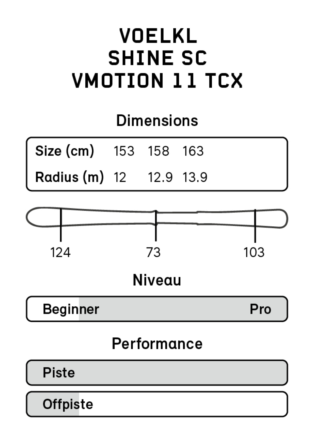 Shine SC set sci donna 25/26 Voelkl tg. 158 in grigio | ochsnersport.ch
