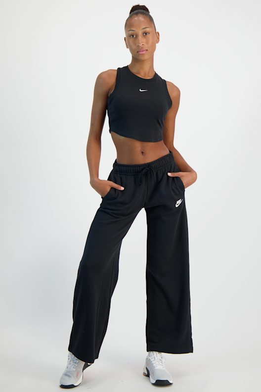 Nike Sportswear Essential Chill Knit Cropped Damen Top in schwarz ...