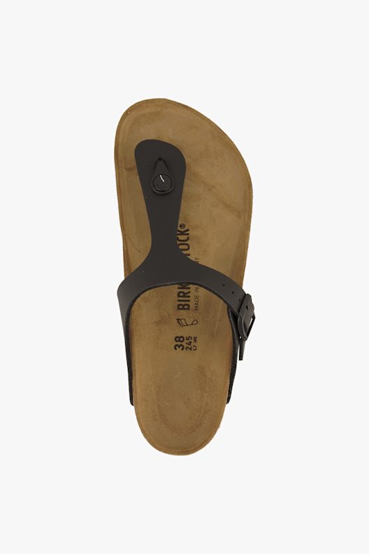 Birkenstock Gizeh Birko-Flor® Regular Fit Damen Slipper in schwarz ...