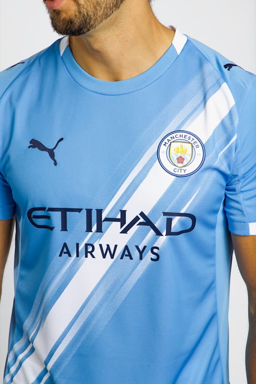 Puma Manchester City Home Replica Herren Fussballtrikot 25/26 in blau ...