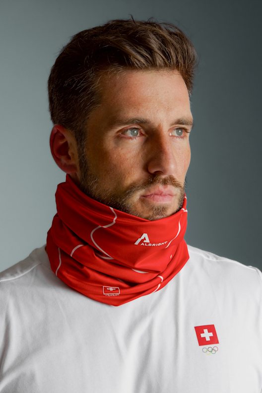 Swiss Olympic neckwarmer ALBRIGHT tg. one size in rosso | ochsnersport.ch