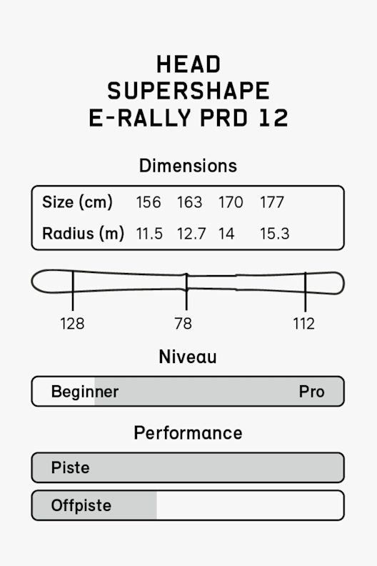 HEAD Supershape e-Rally ski set 25/26 en 156 | ochsnersport.ch
