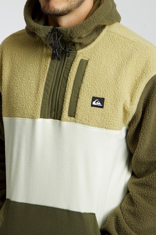 Ocean View Mix Up Fleece hoodie uomo Quiksilver tg. XL in cachi ...