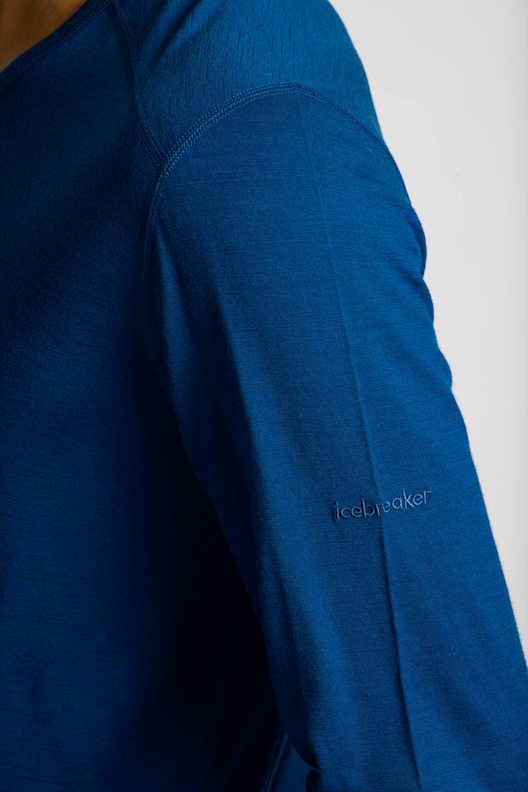 icebreaker Merino 200 Oasis Herren Thermo Longsleeve in blau kaufen ...