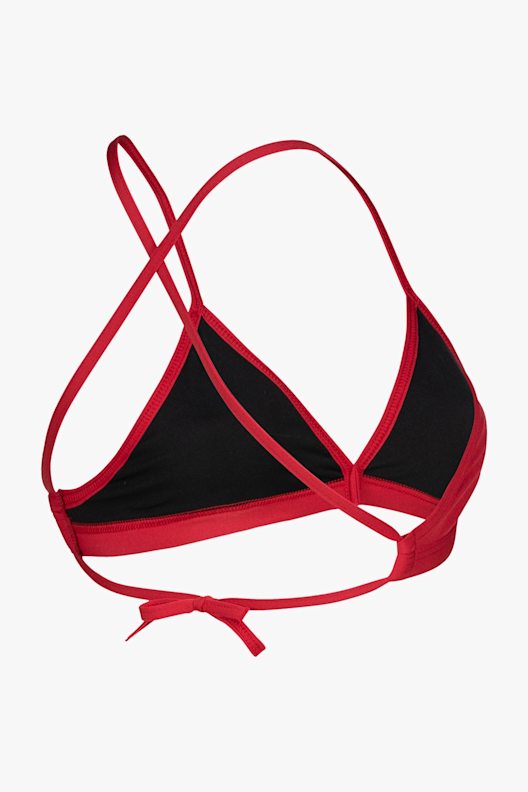 arena Team Tie Back Solid Damen Bikini Top in red/white kaufen ...